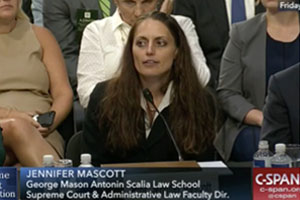 Professors Mascott And White Testify On Capitol Hill In Kavanaugh ...
